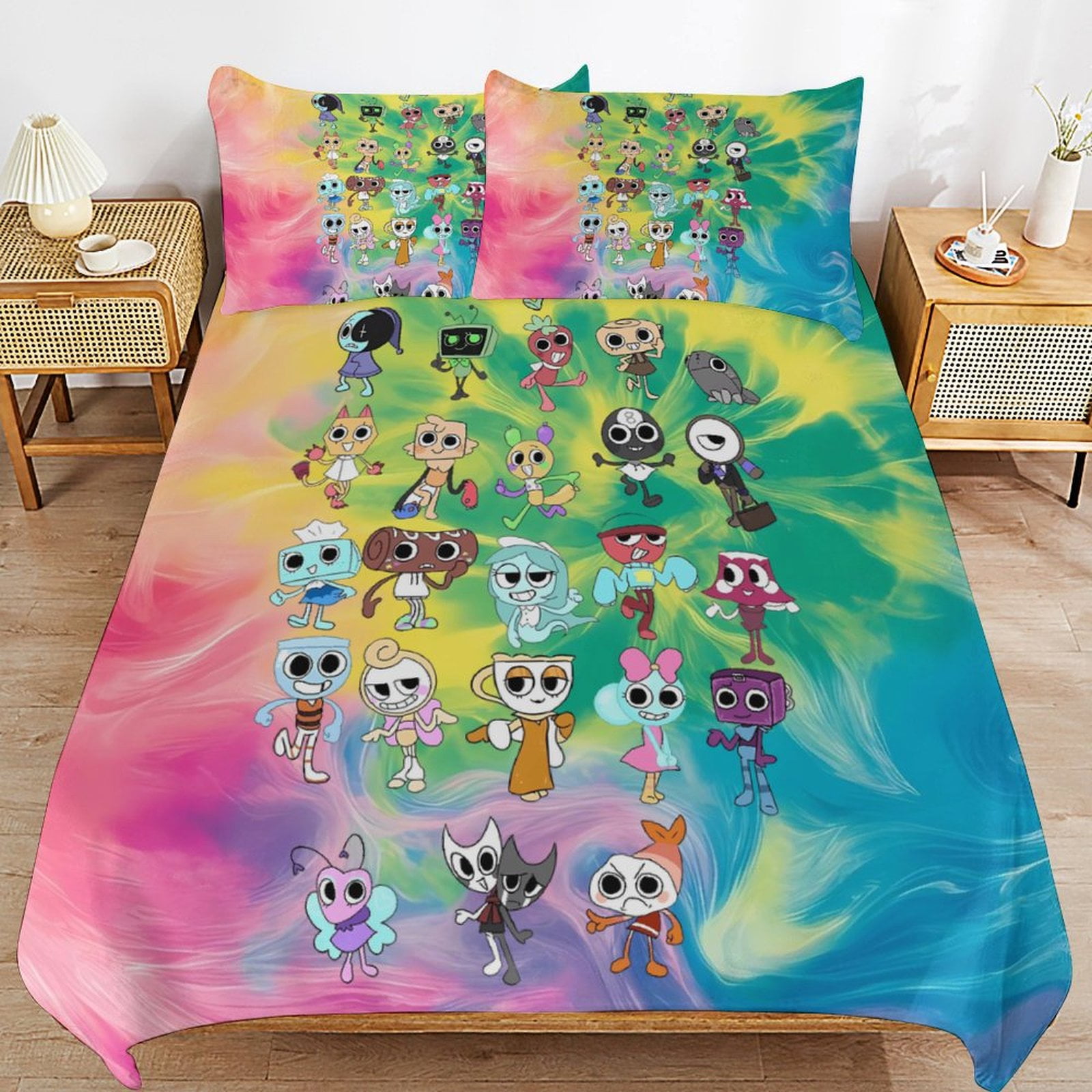 Dandy's World Bed Duvet Cover Microfiber Bedding Sets 3D Printed Lightweight 3 Piece Comforter ...