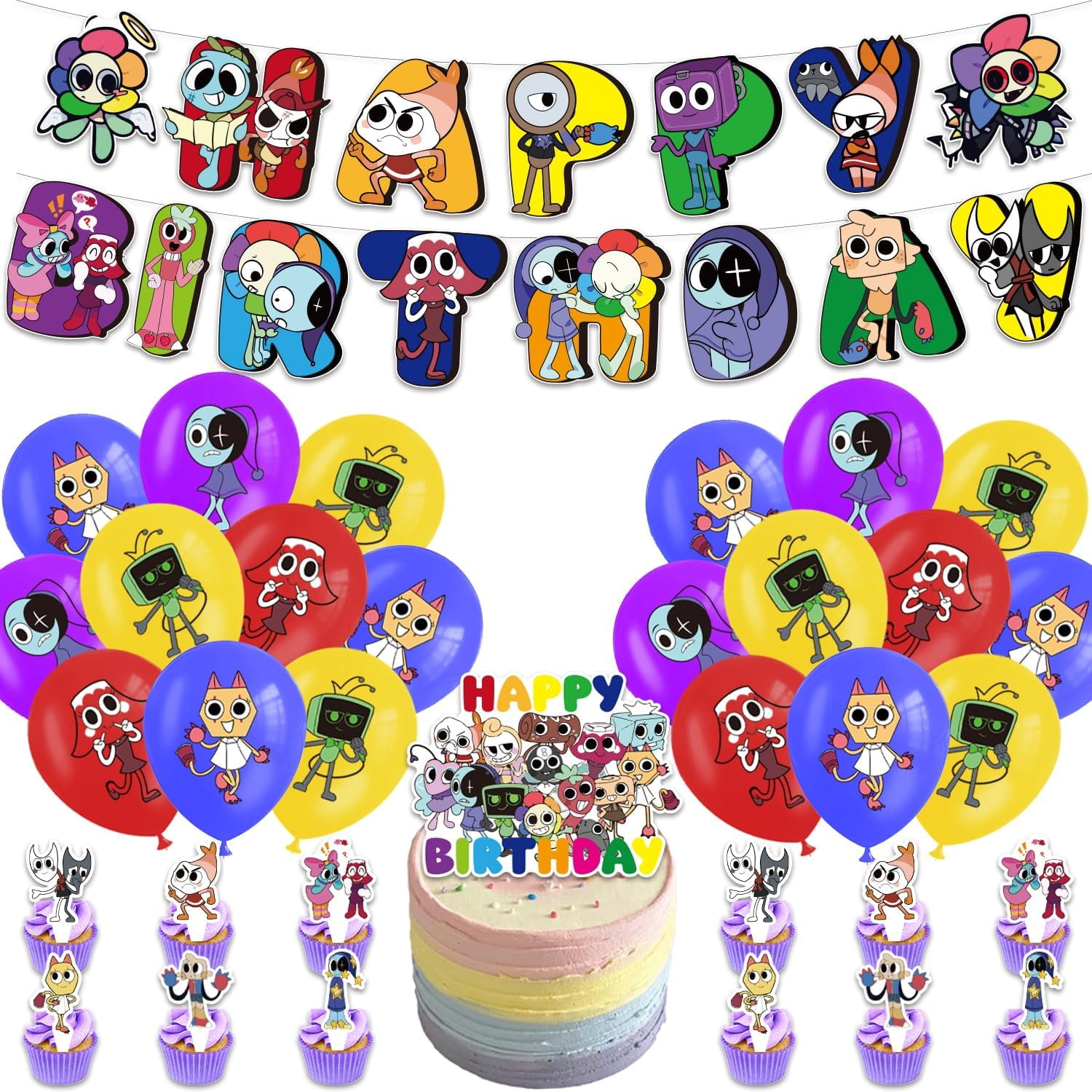 Dandy's World Birthday Decorations Party Supplies, Party Favors 2025 ...