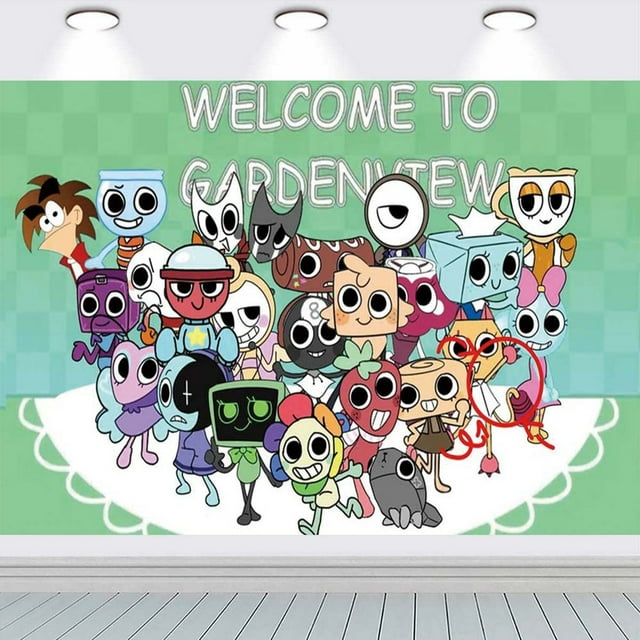 Dandy's World Birthday Party Supplies Banner Backdrop Background ...