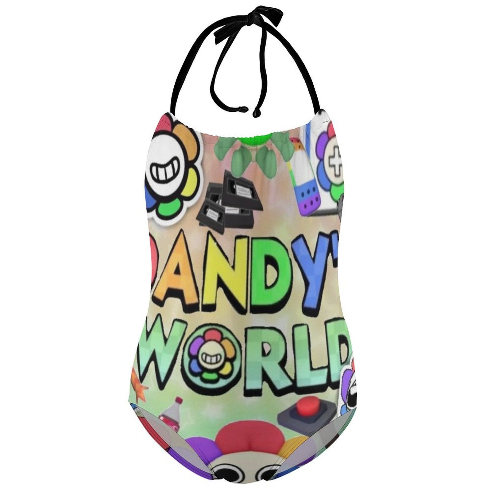 Dandy's World Girl's One-Piece Swimsuit Bathing Suit Soft Stretchy ...
