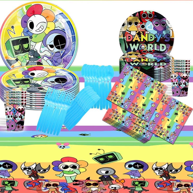 Dandy's World Party Tableware Set Plates Cup Kit Birthday Supplies ...