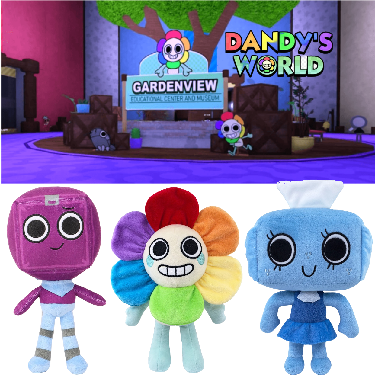 Dandy's World Plush, 13" Dandy's World Horror Plush, Soft Pebble Plush ...