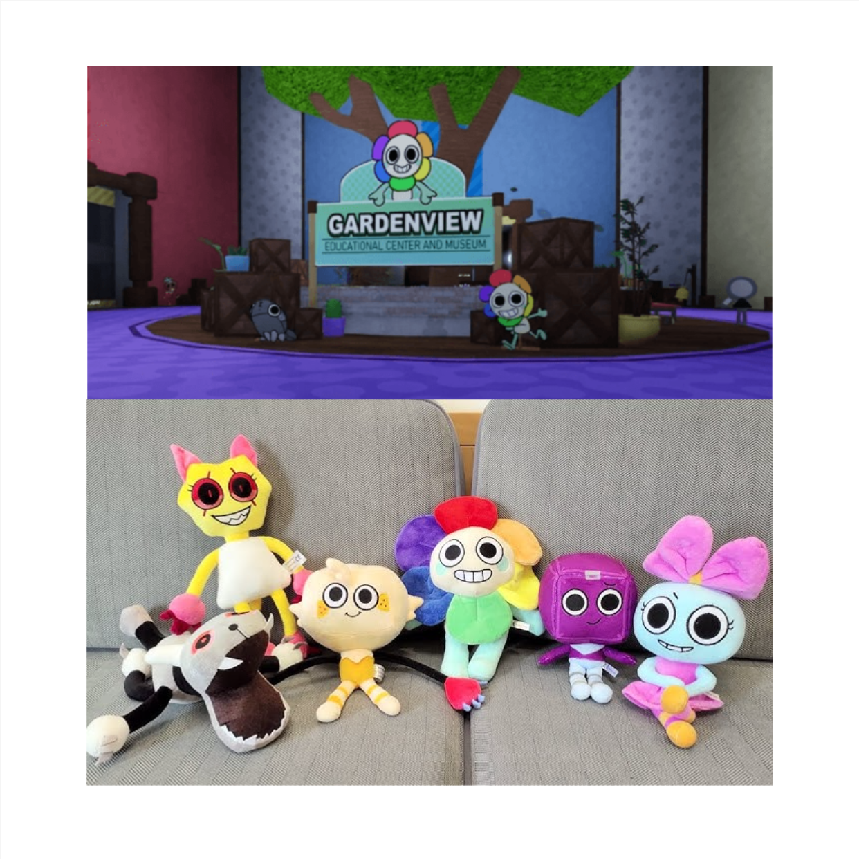 Dandy's World Plush, Dandy’s World Horror Plush Toy, Pebble Plush ...