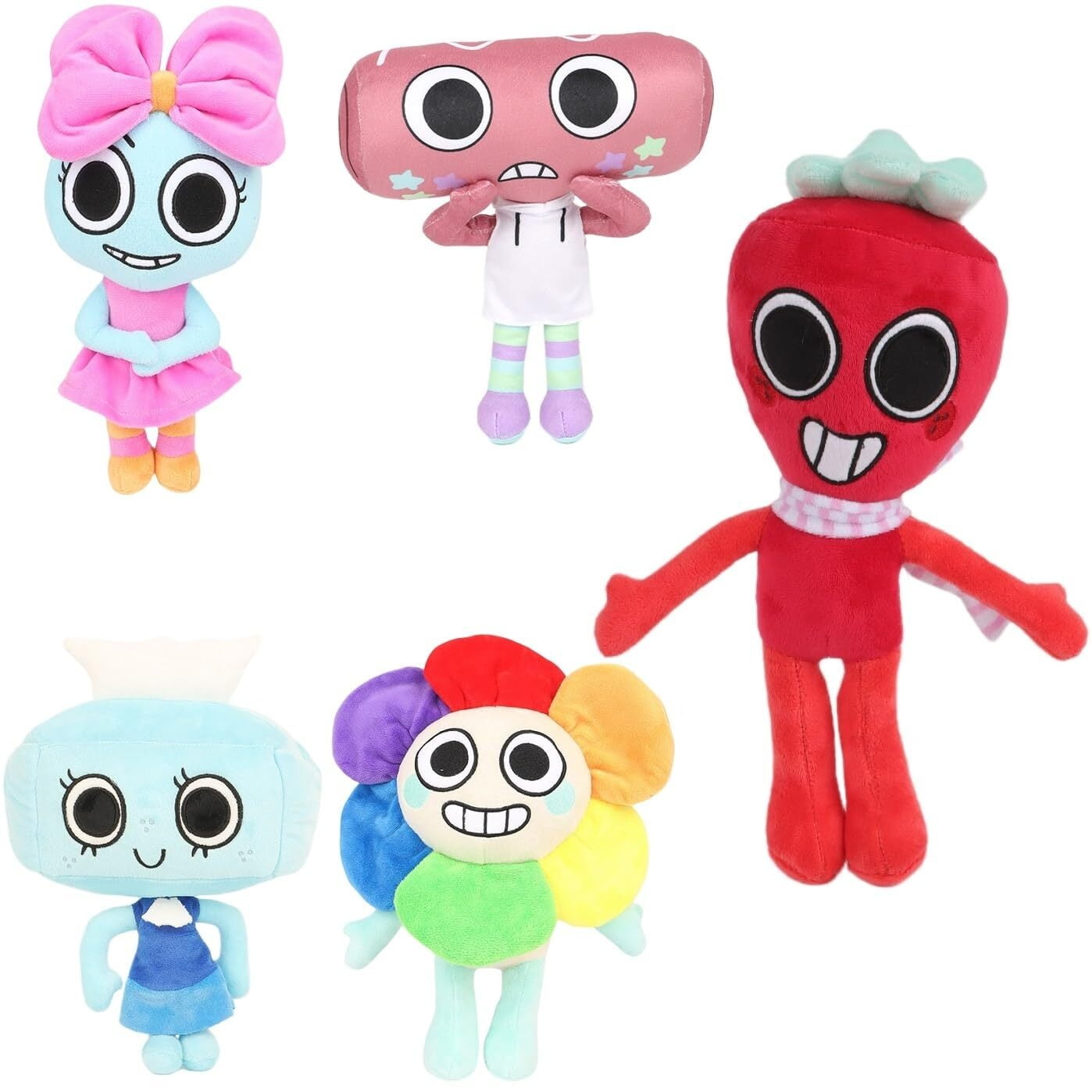 Dandy's World Plush Set, Pebble Vee Shelly Astro Plushies Toy for Fans ...