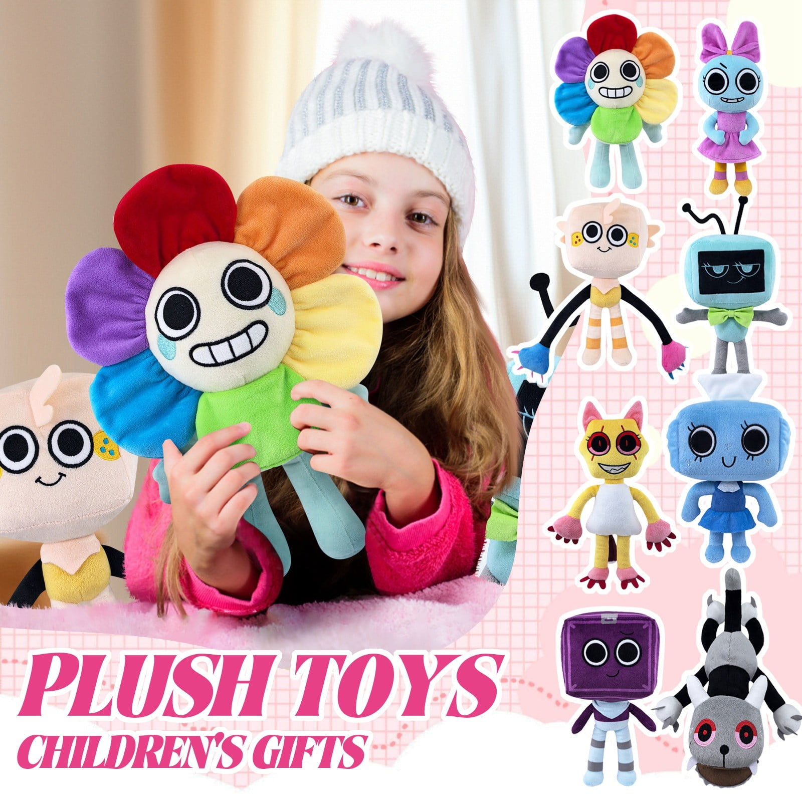 Dandy's World Plush Set, Pebble Vee Shelly Astro Plushies Toy for Fans ...