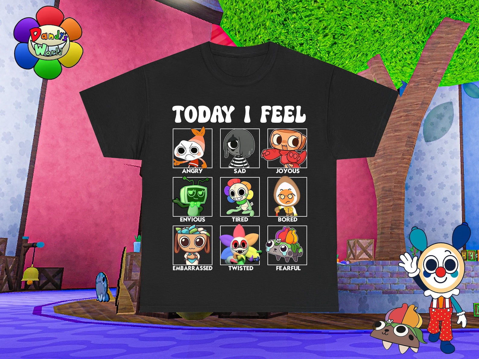 Dandy's World Roblox T-Shirt, Today I Feel, Gamer Tee - Walmart.com