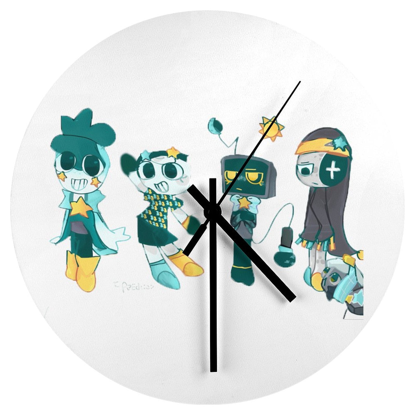 Dandy's World Simple Wooden Wall Clock Without Scale For Home Living ...