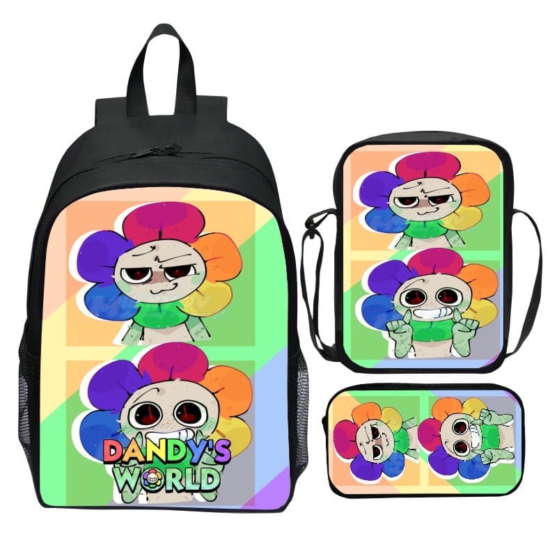 Dandy's World Three-piece Set Backpack Cartoon Backpack Shoulder Bag ...