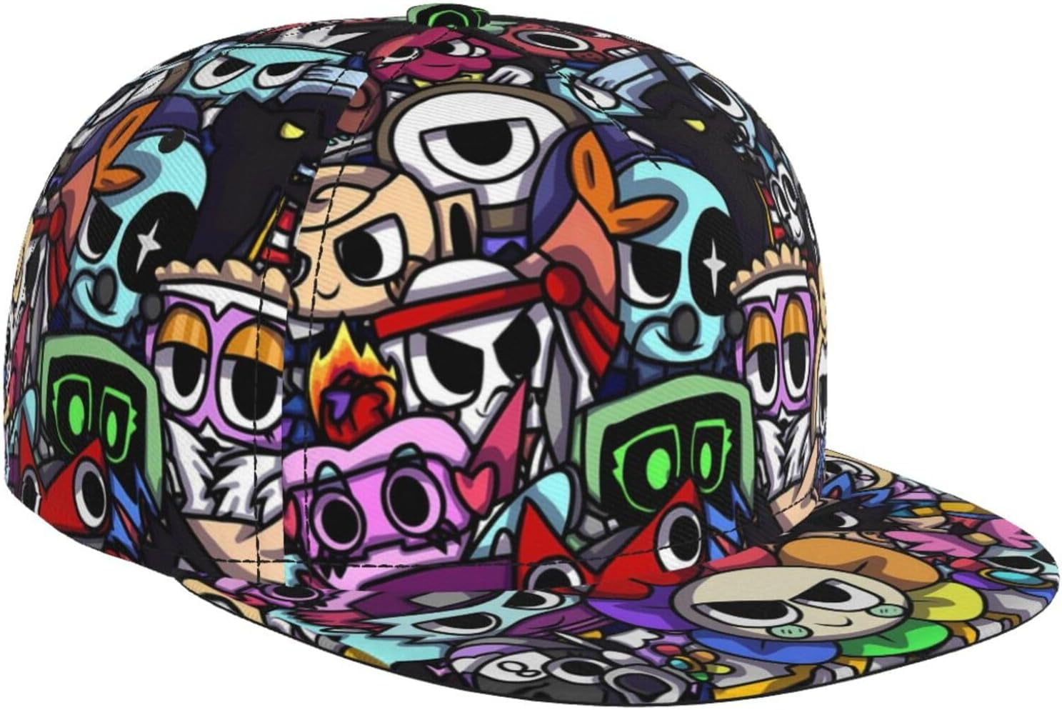 Dandy's World Unisex Baseball Cap Adjustable Flat Brim Hat Trucker Hat ...