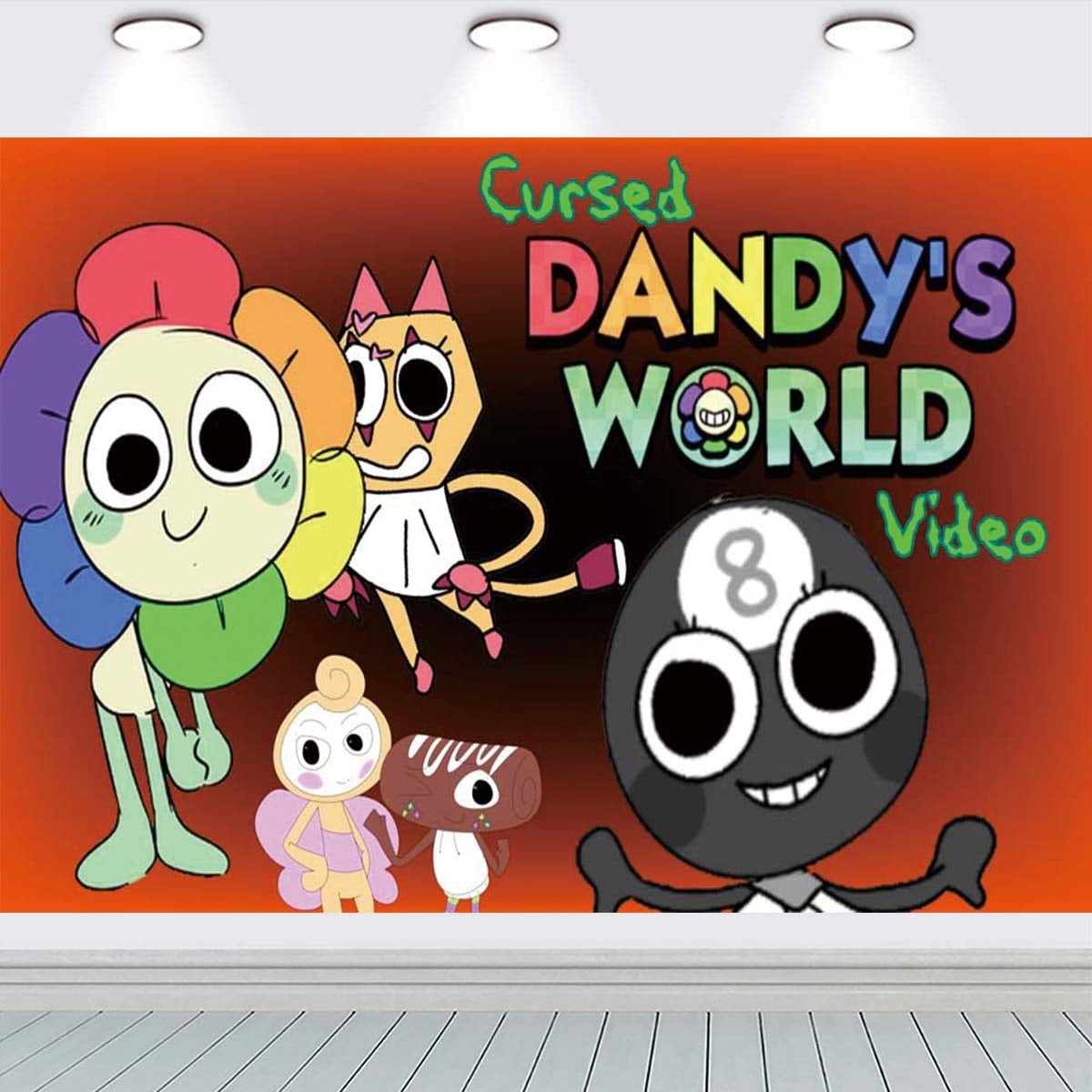 Dandy's World school Taspestry Wall Decor Birthday Banner Backdrop ...