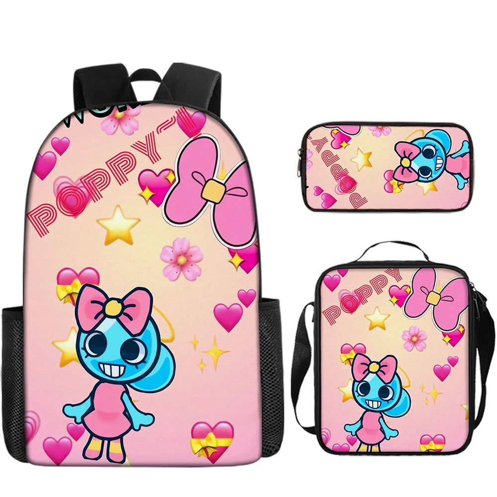 Dandy's world backpack 3 piece set anime cartoon laptop bags for unisex ...