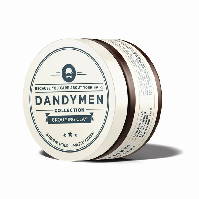 Dandymen Collection Men’s Hair Grooming Clay, Strong Hold, Tobacco Vanilla, 3.4 oz - Walmart.com