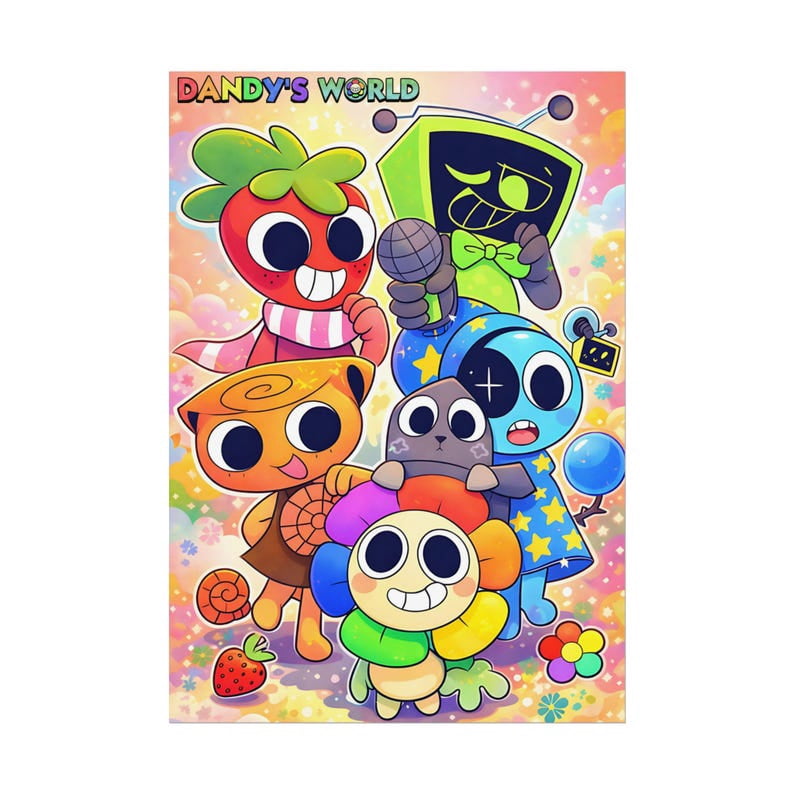 Dandys World Fantasy Character Group Poster Roblox Game Wall Art ...