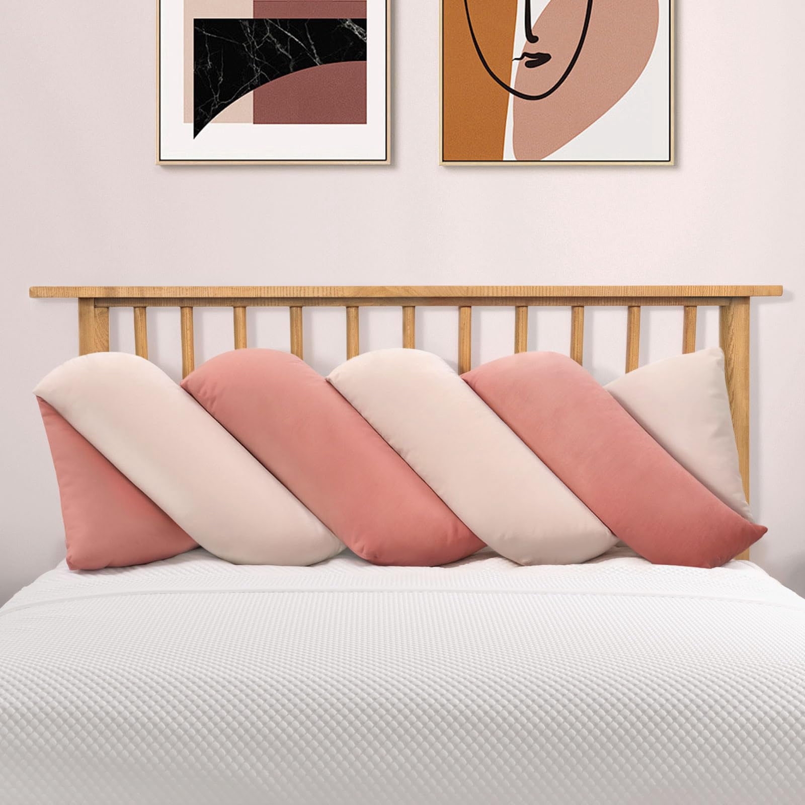 Daneey Large Headboard Pillow King Soft Daybed Pillows Bolster for Bed ...