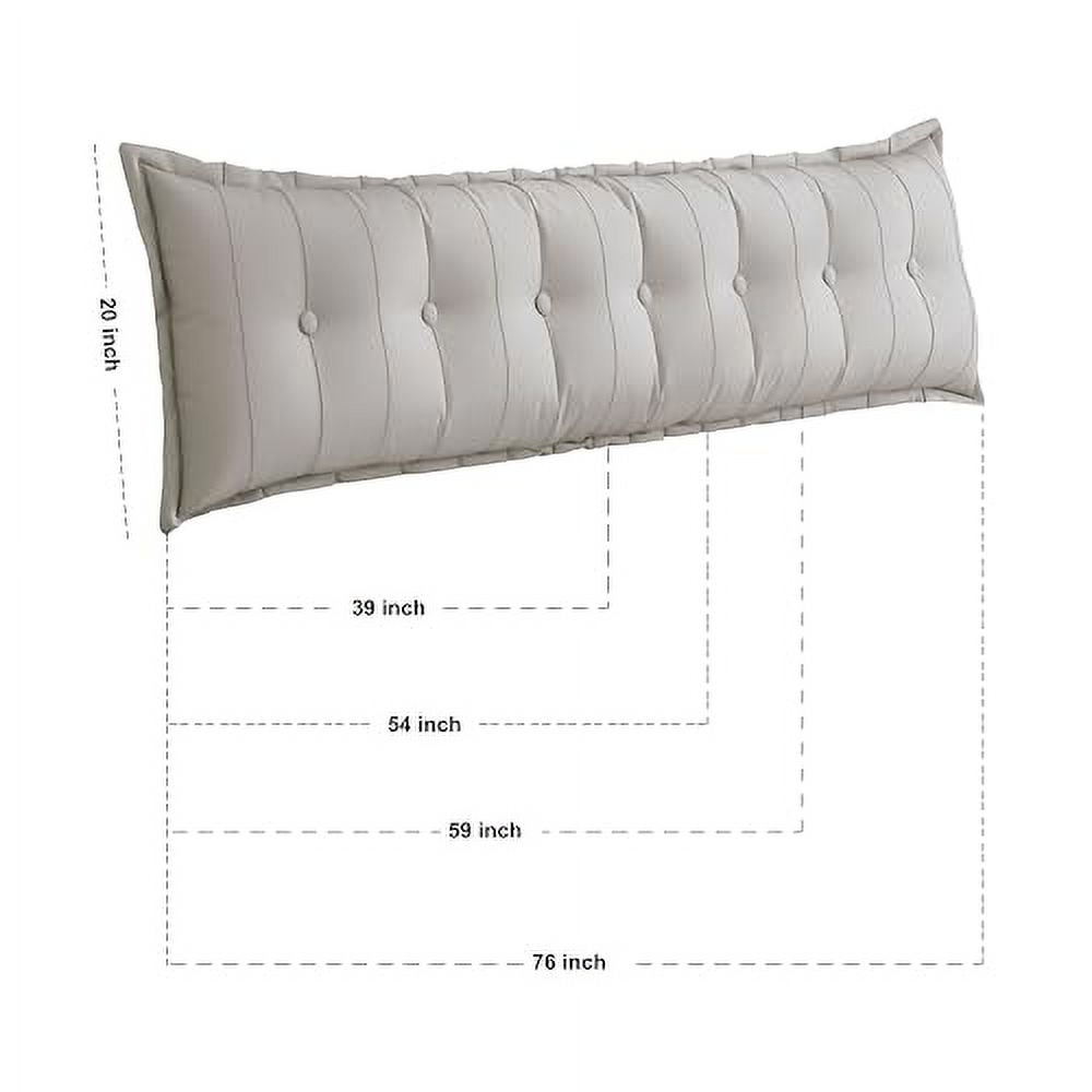 Daneey Large Headboard Pillow King Soft Daybed Pillows Bolster for Bed ...