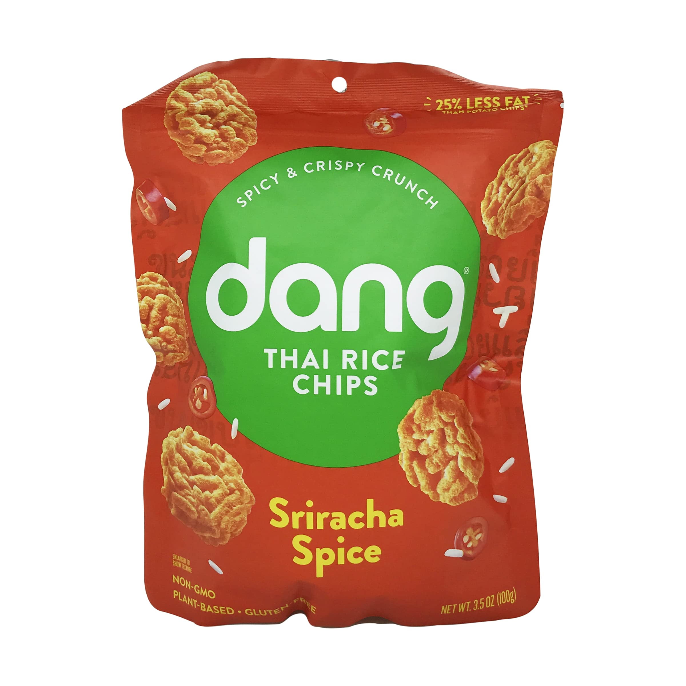 Dang Snackable Rice Cakes, MFF30 Sriracha, Gluten Free, Non-GMO, 3.5 ...