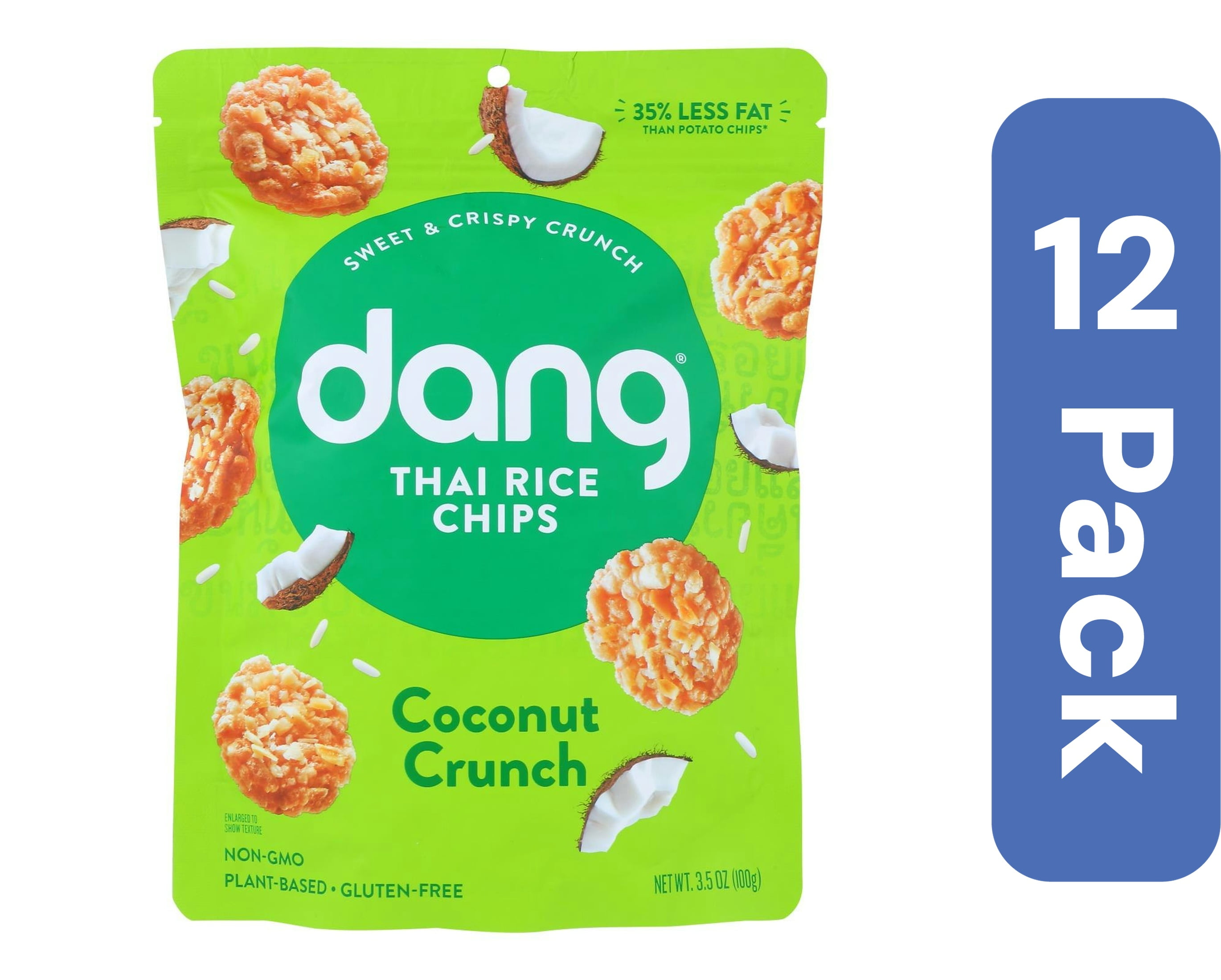 Dang Thai Chips Coconut Crunch 3.5 oz (Pack Of 12) - Walmart.com
