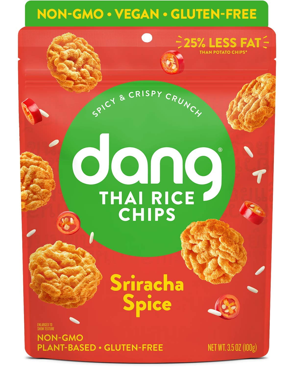 Dang Thai Rice Chips | Sriracha Spice | Gluten Free, Soy Free ...