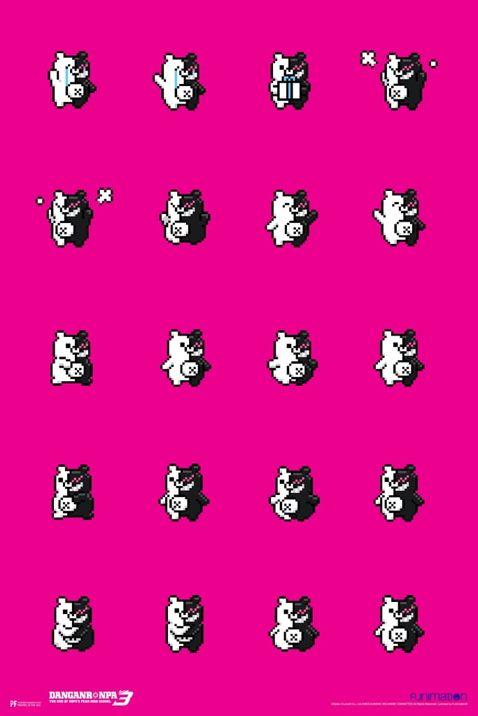Danganronpa Monokuma Pixel Art Video Game Gamer Gaming Danganronpa ...