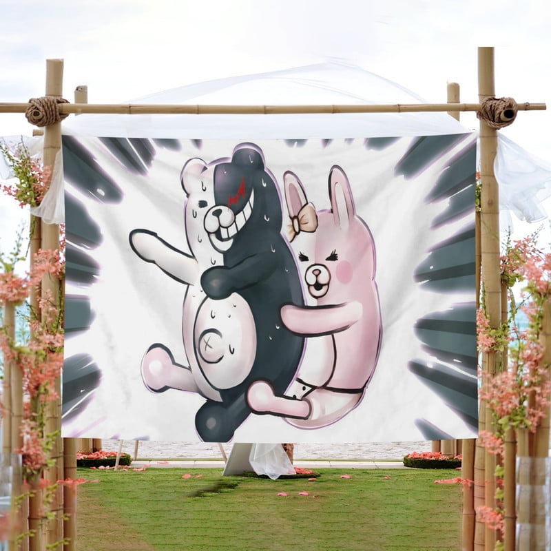 Danganronpa pattern wall hanging 50*60 inches high-quality peach skin ...