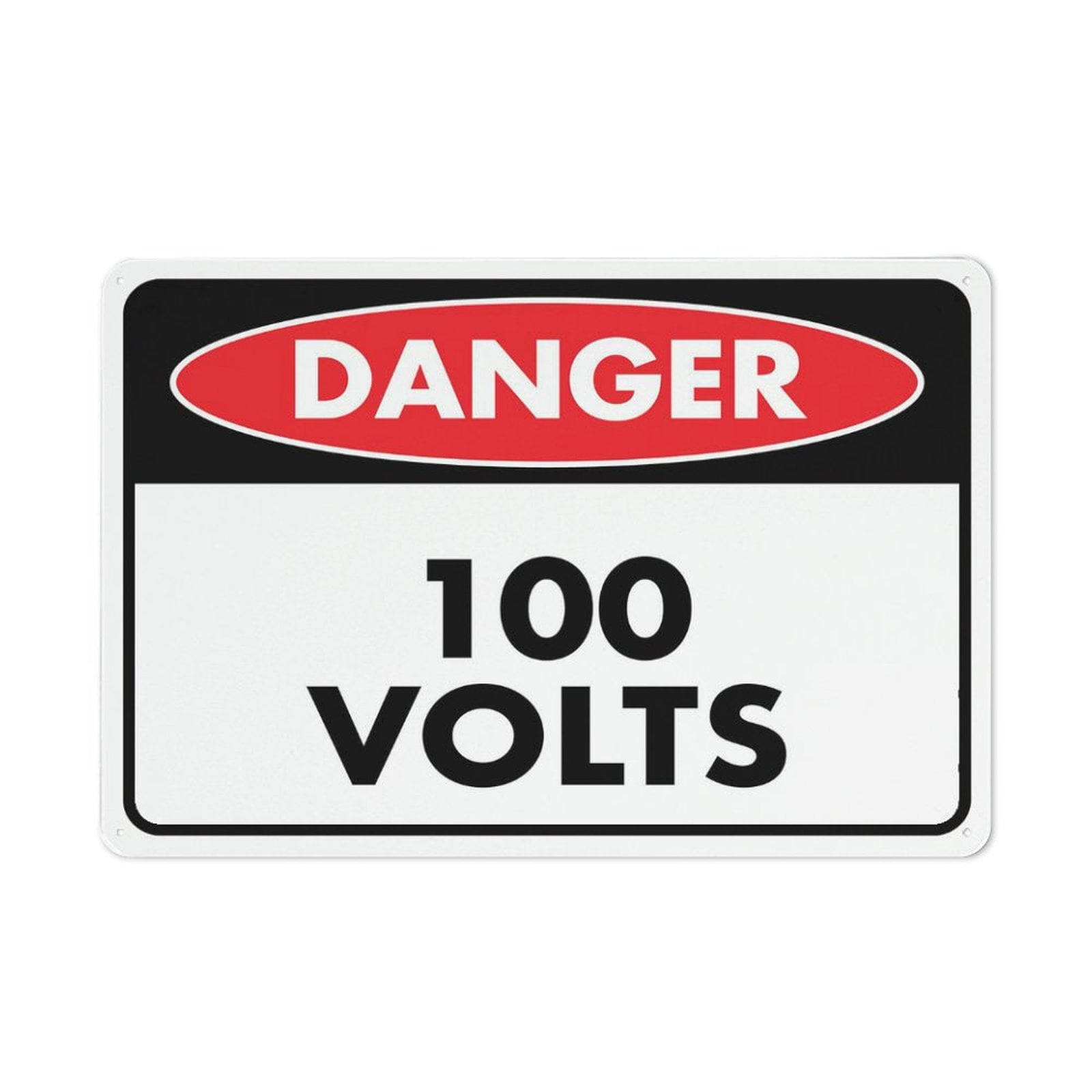 Danger 100 Volts Sign 8X12 Inch Rust Free Aluminum Easy To Read ...