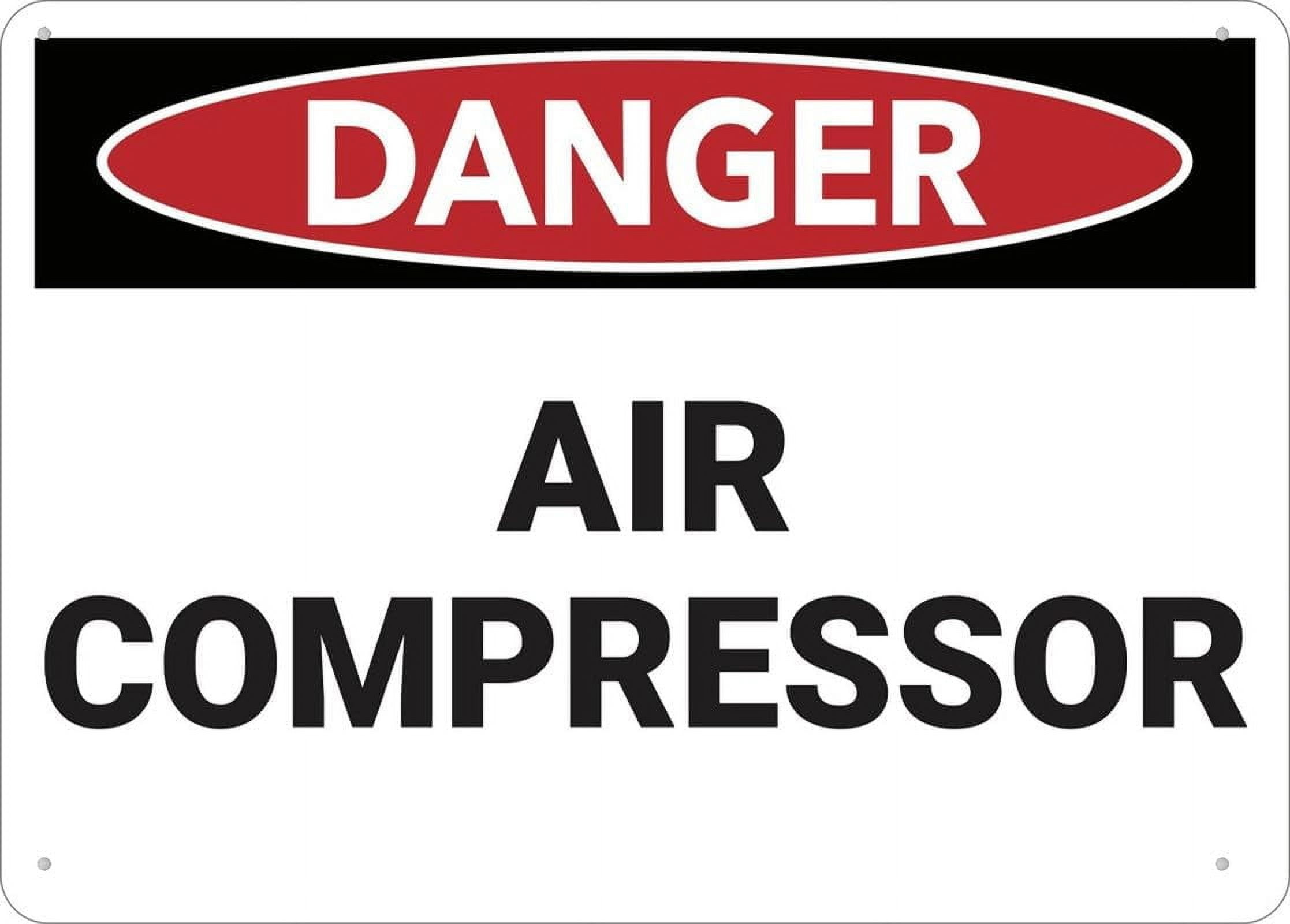 Danger Air Compressor Sign For House Door Office Business Yard,Metal ...