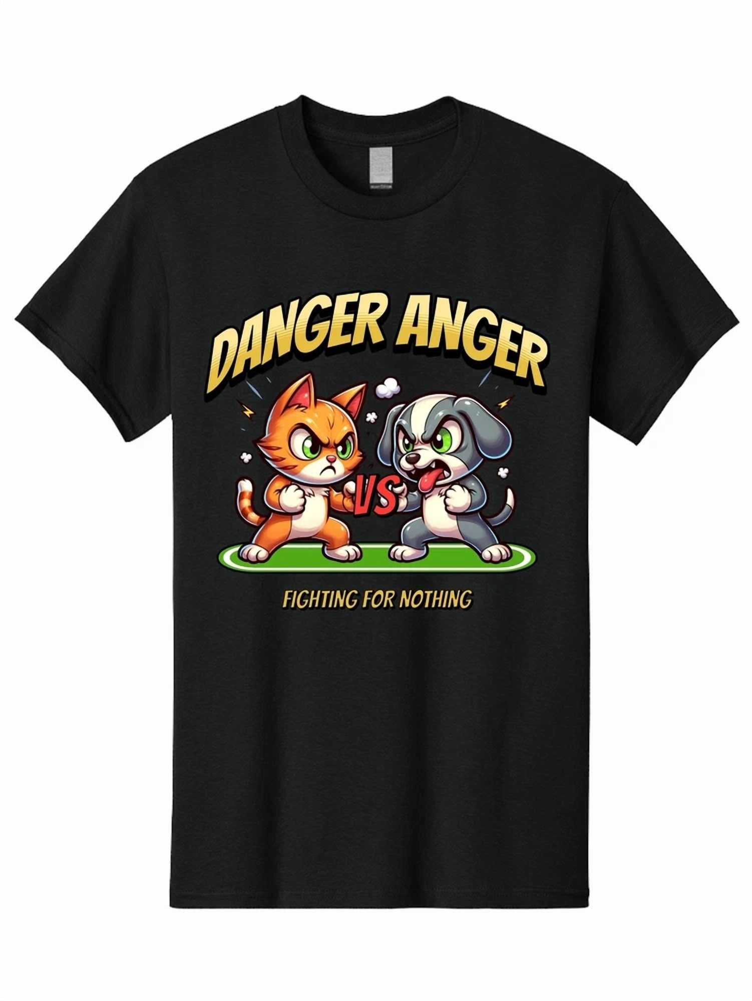 Danger Anger Cat Dog Fighting For Nothing Funny Pet Rivalry Fight Humor ...