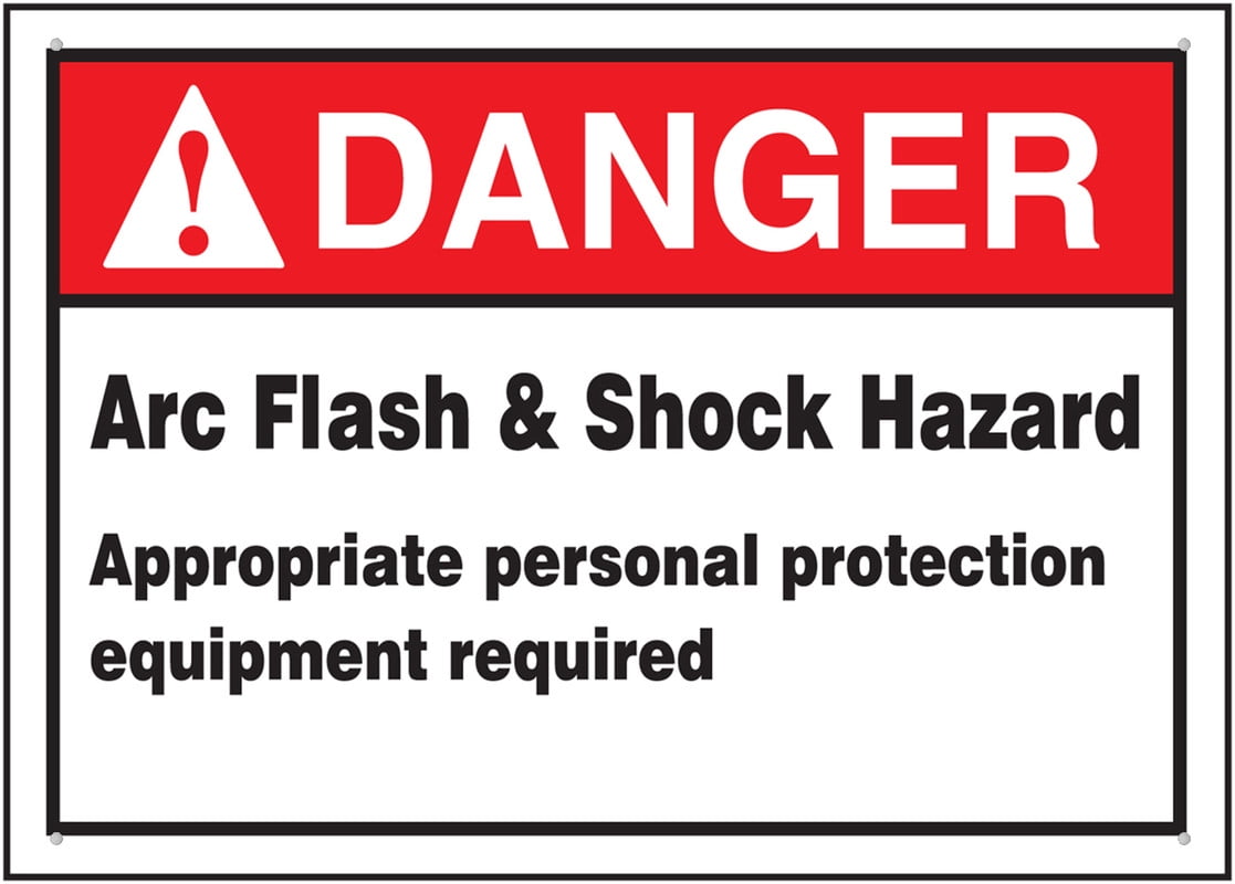 Danger Arc Flash Protection Label Arc Flash Shock Hazard Appropriate ...