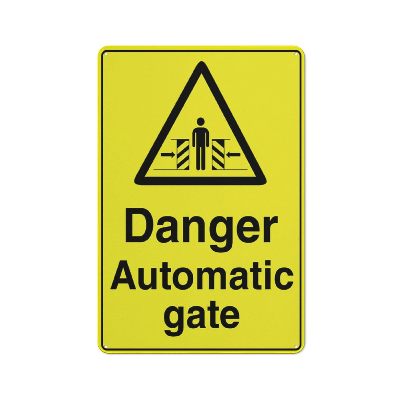 Danger Automatic Gate Sign 8X12 Inch Rust Free Aluminum Easy To Read ...