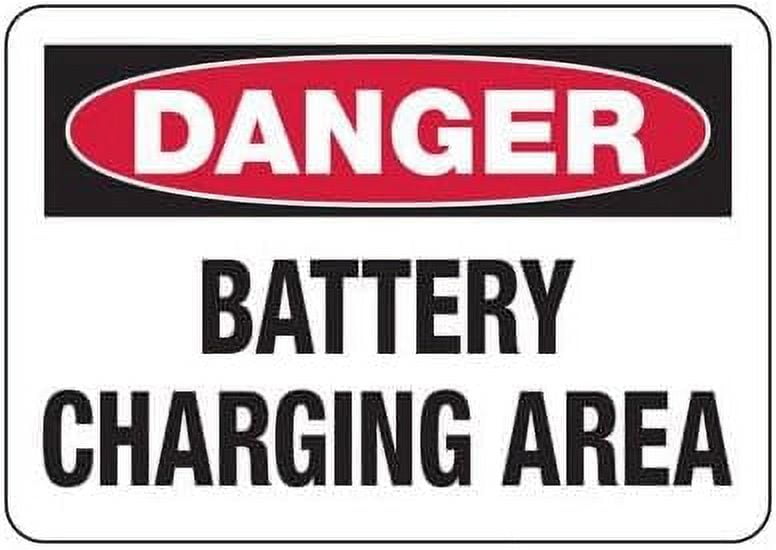 Danger Battery Charging Area Signs Safety & Compliance Signs/OSHA ...