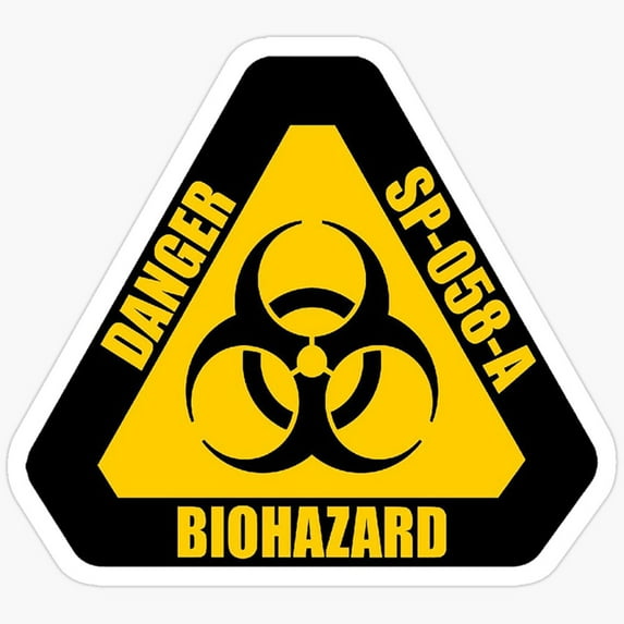 Danger Biohazard Sticker Phone Decal Water Bottle Stickers Car Decals ...