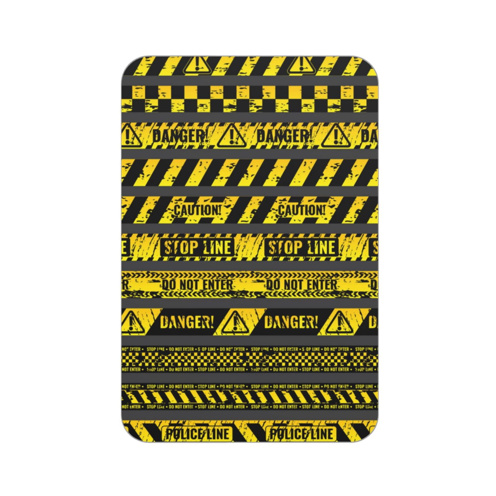 Danger Caution Warning Police Stripe Acrylic Fridge Magnets Decorative ...