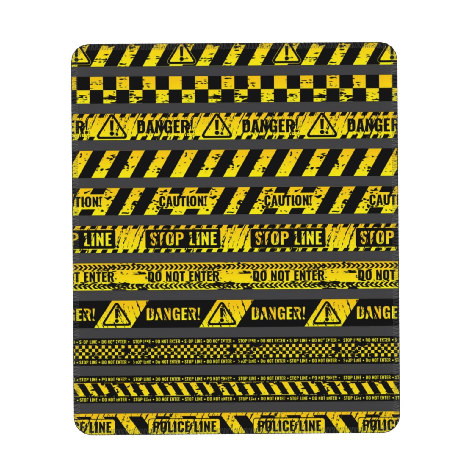 Danger Caution Warning Police Stripe Gaming Mouse Pad 10 x 12 inch ...