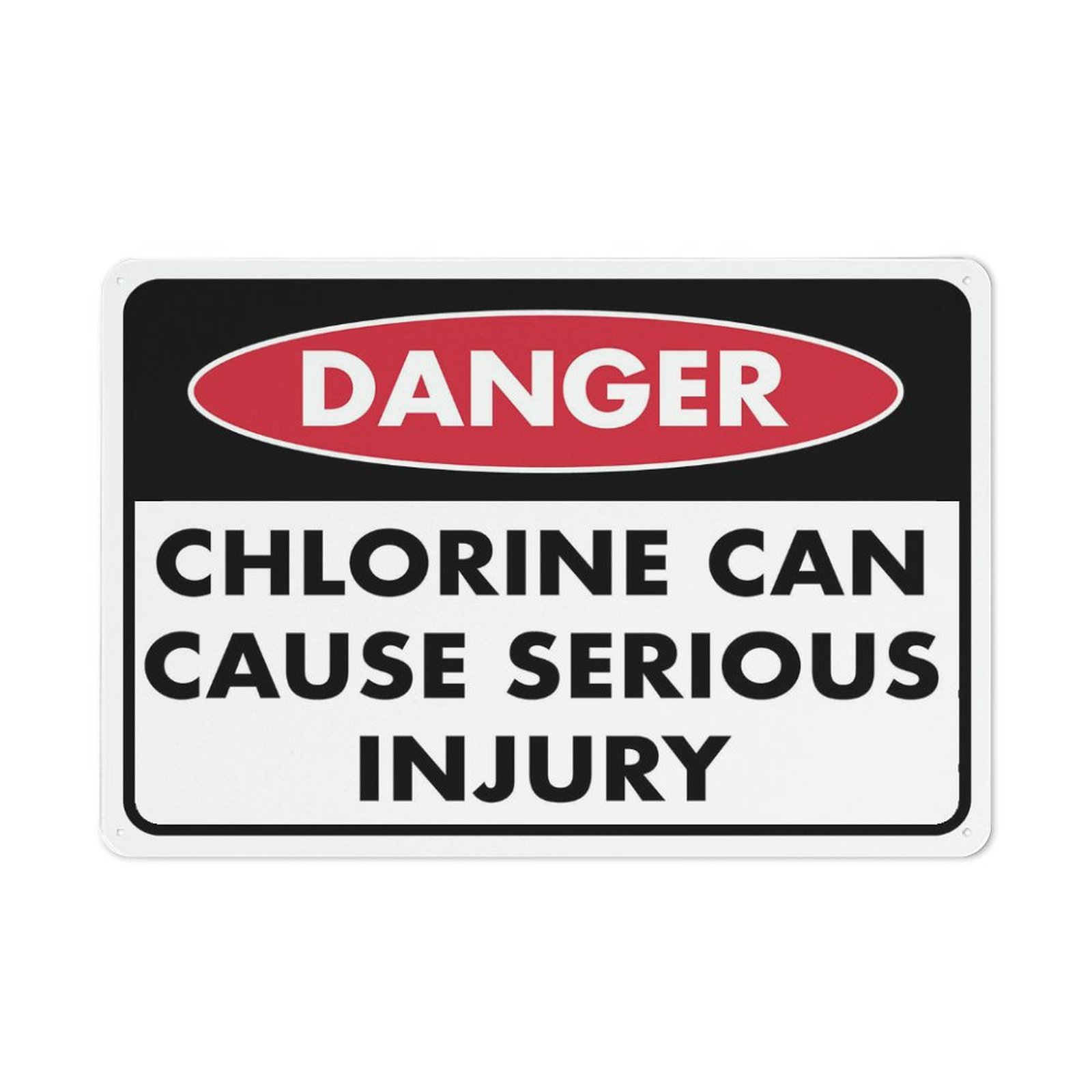 Danger Chlorine Can Cause Serious Injury Sign Signs Outdoor, Uv Printed ...