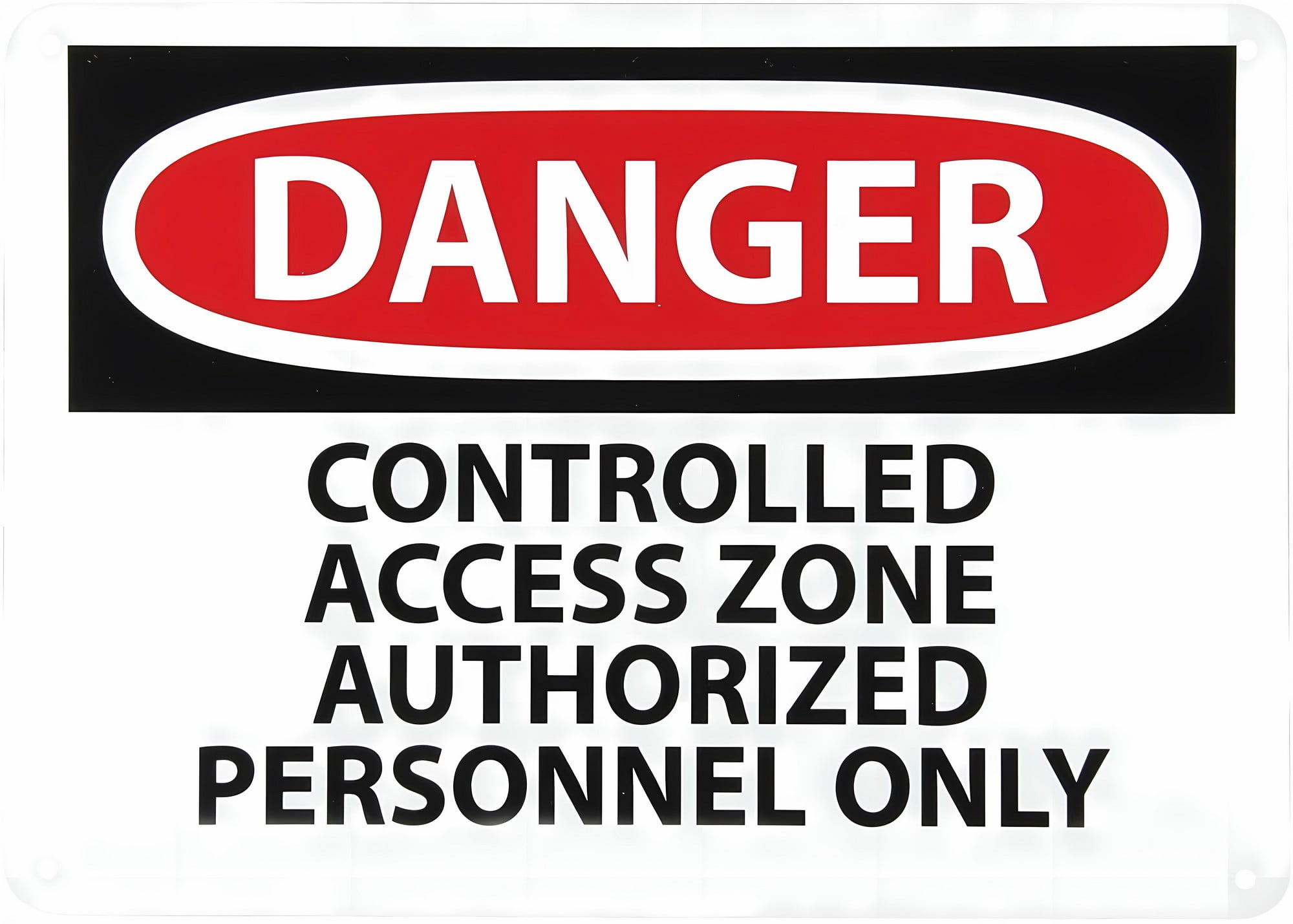 Danger Controlled Access Zone Authorized Personnel Only Sign - 8"x12 ...