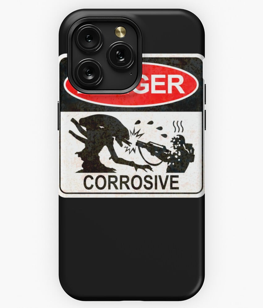 Danger Corrosive Hazard Warning Sign Graphic A7594 Phone Case for ...
