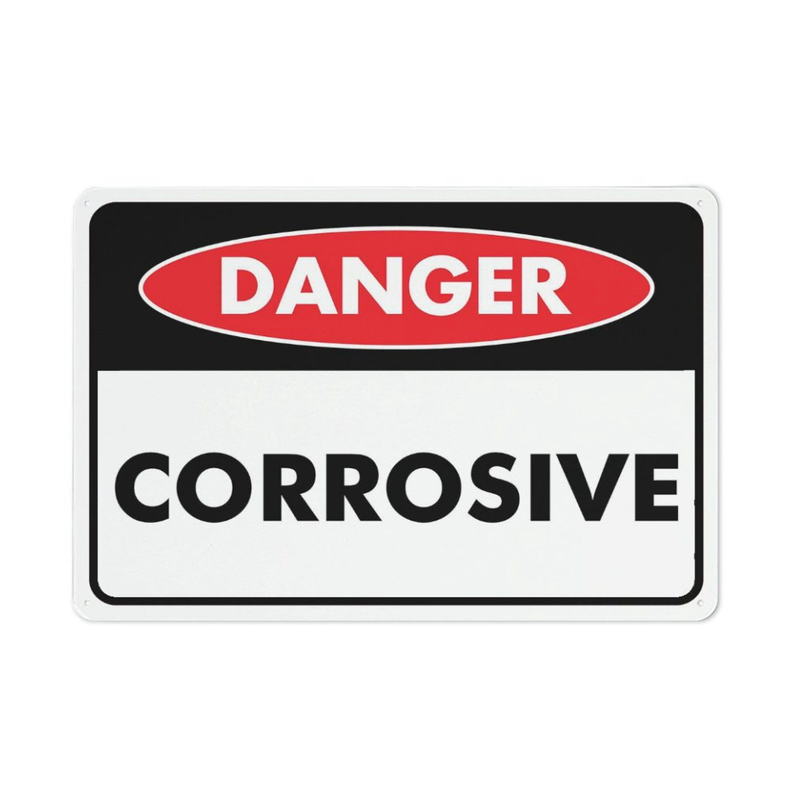 Danger Corrosive Sign 8X12 Inch Rust Free Aluminum Easy To Read ...