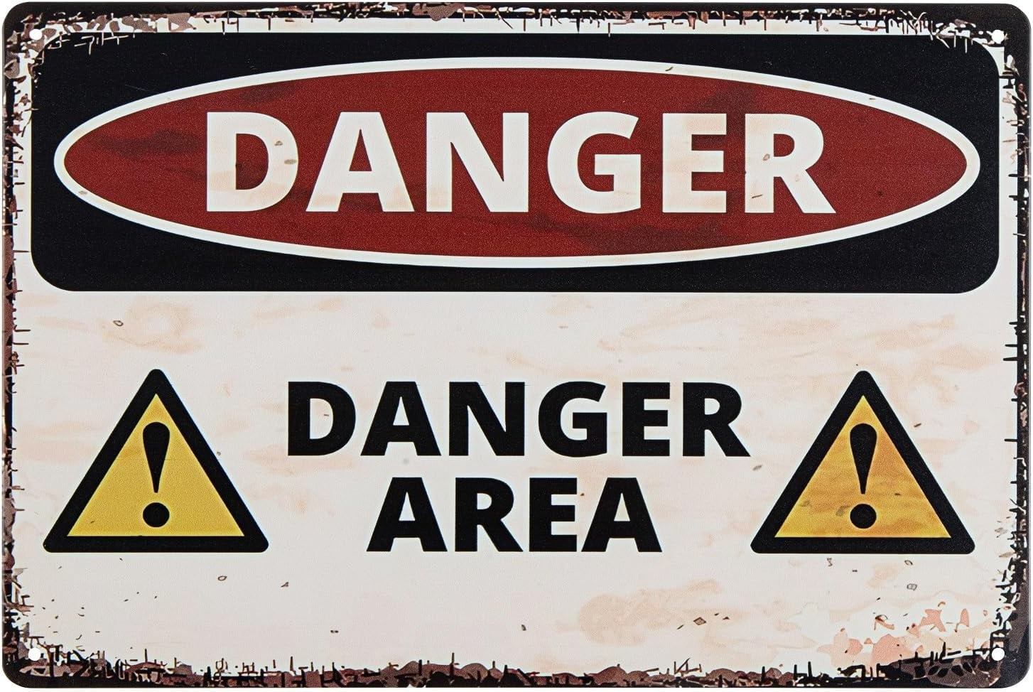 Danger Danger Area High Voltage Vintage Metal Tin Sign Outdoor Road ...