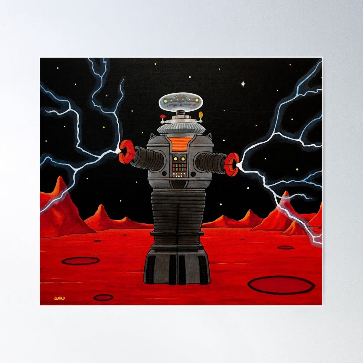 Danger Danger Lost In Space Robot Poster Wall Art, Modern Wall Decor ...