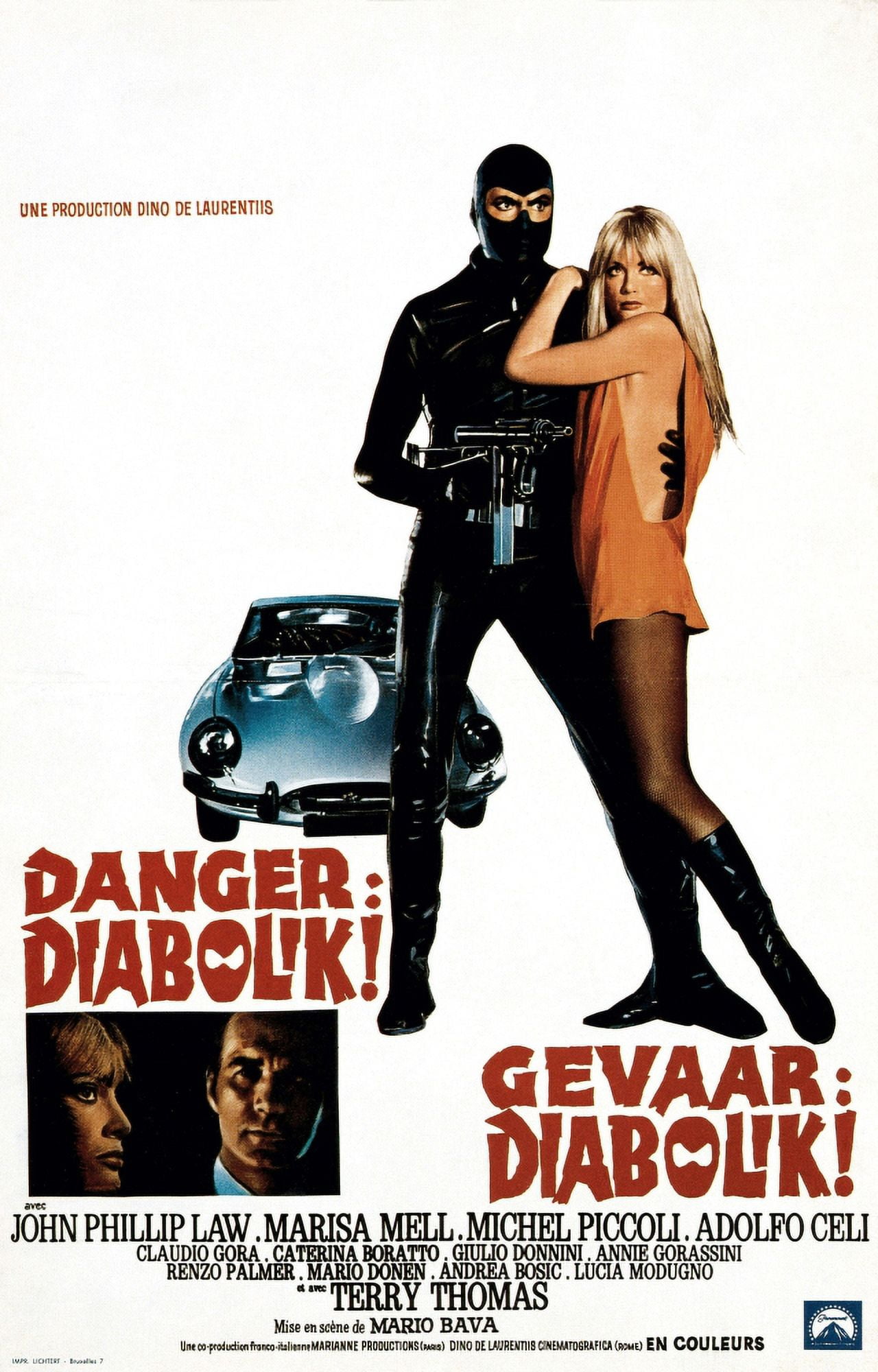 Danger: Diabolik! (Aka Diabolik) John Phillip Law Marisa Mell 1968 ...