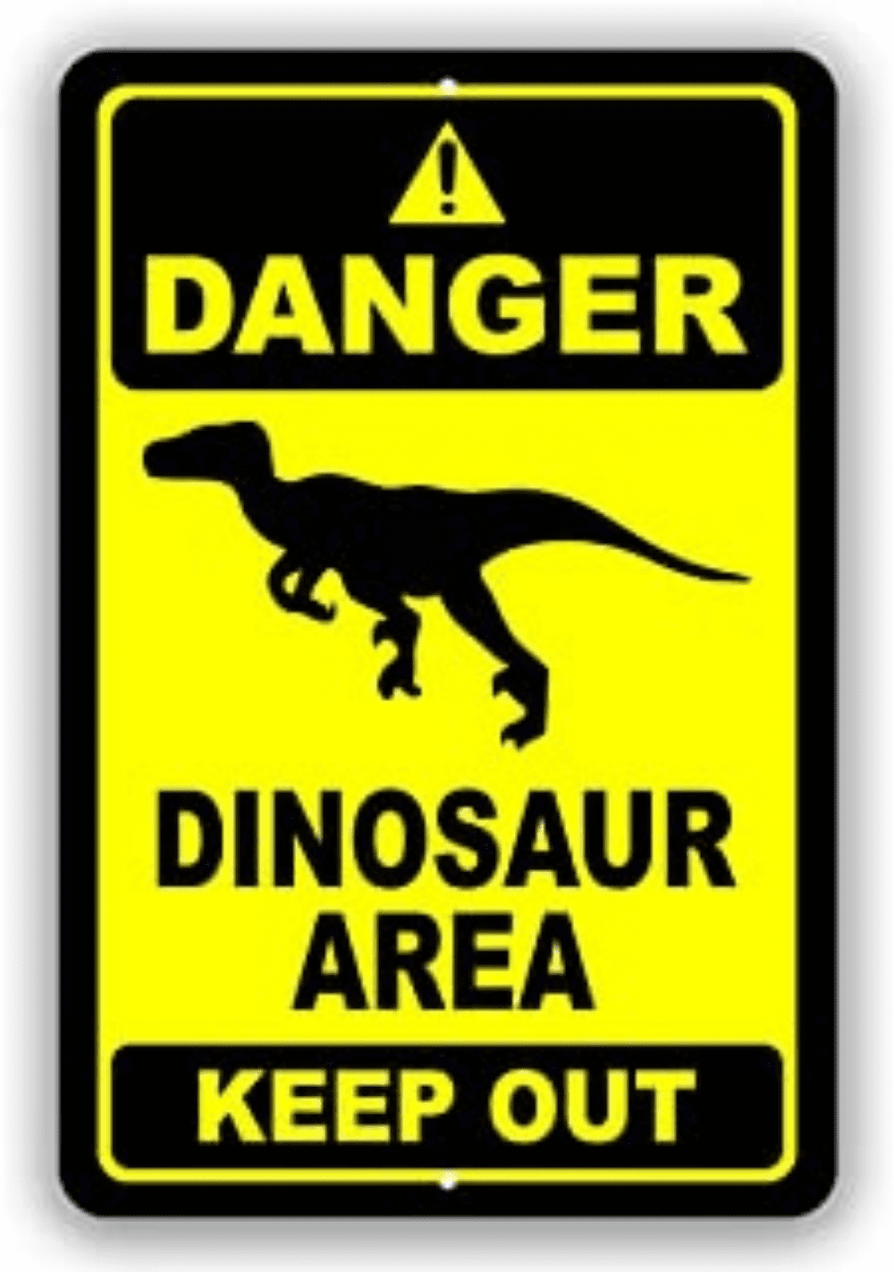 Danger - Dinosaur Area Jurassic Keep Out Park ,Vintage Metal Tin Sign Tin Plate Art Sign Wall ...