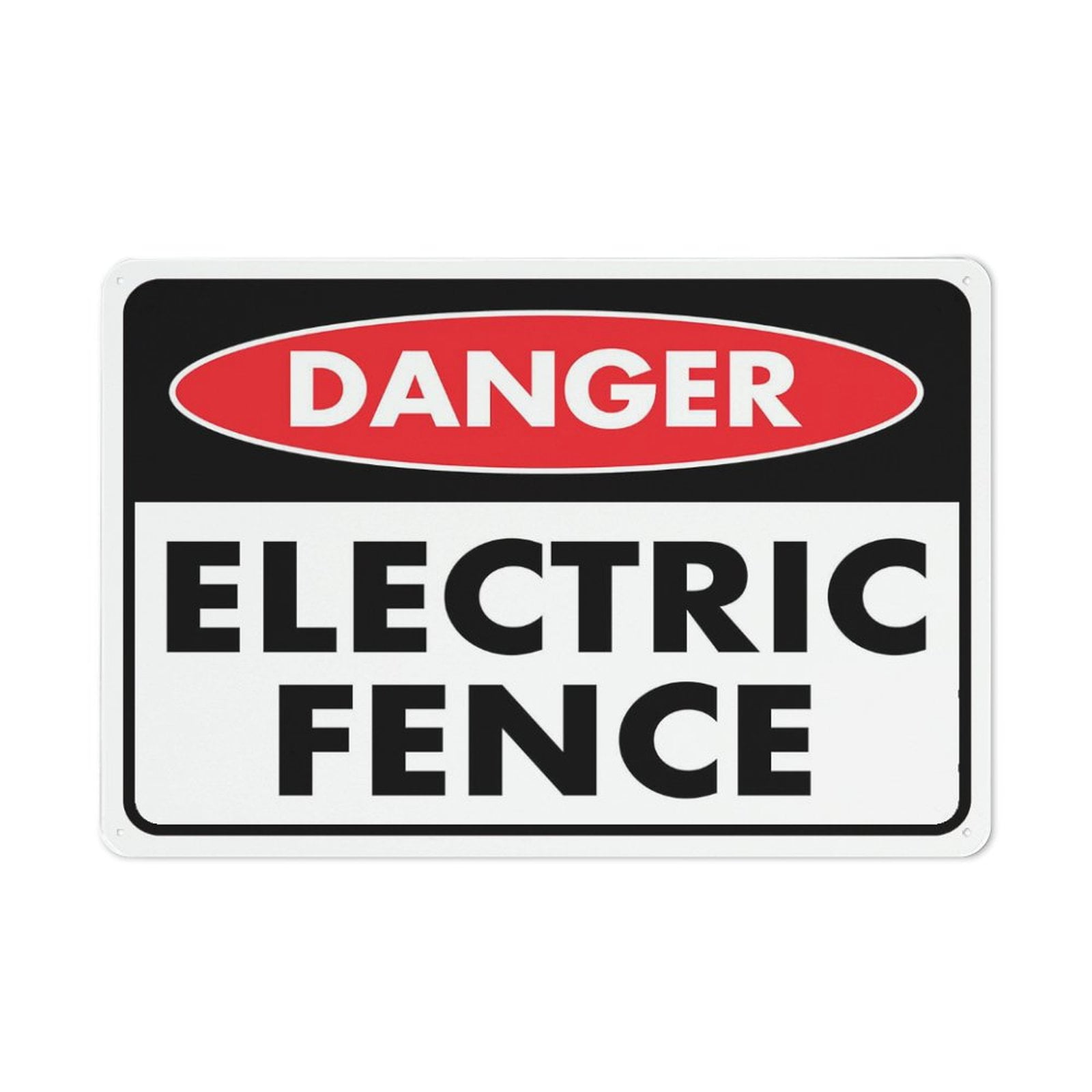 Danger Electric Fence Sign 8 X 12 Inches Rust Free Aluminum - Uv ...