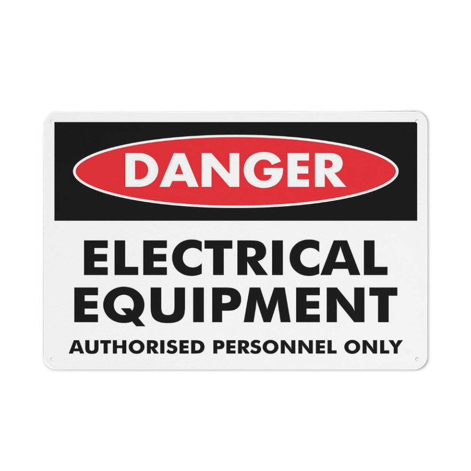 Danger Electrical Equipment Authorised Personnel Only Sign Sign, 8 X 12 ...