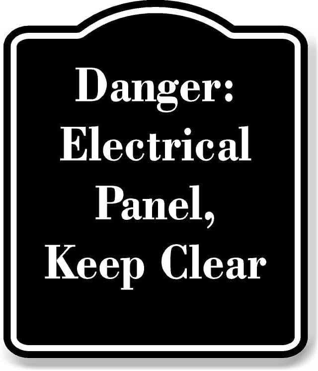 Danger Electrical Panel Keep Clear BLACK Aluminum Composite Sign ...