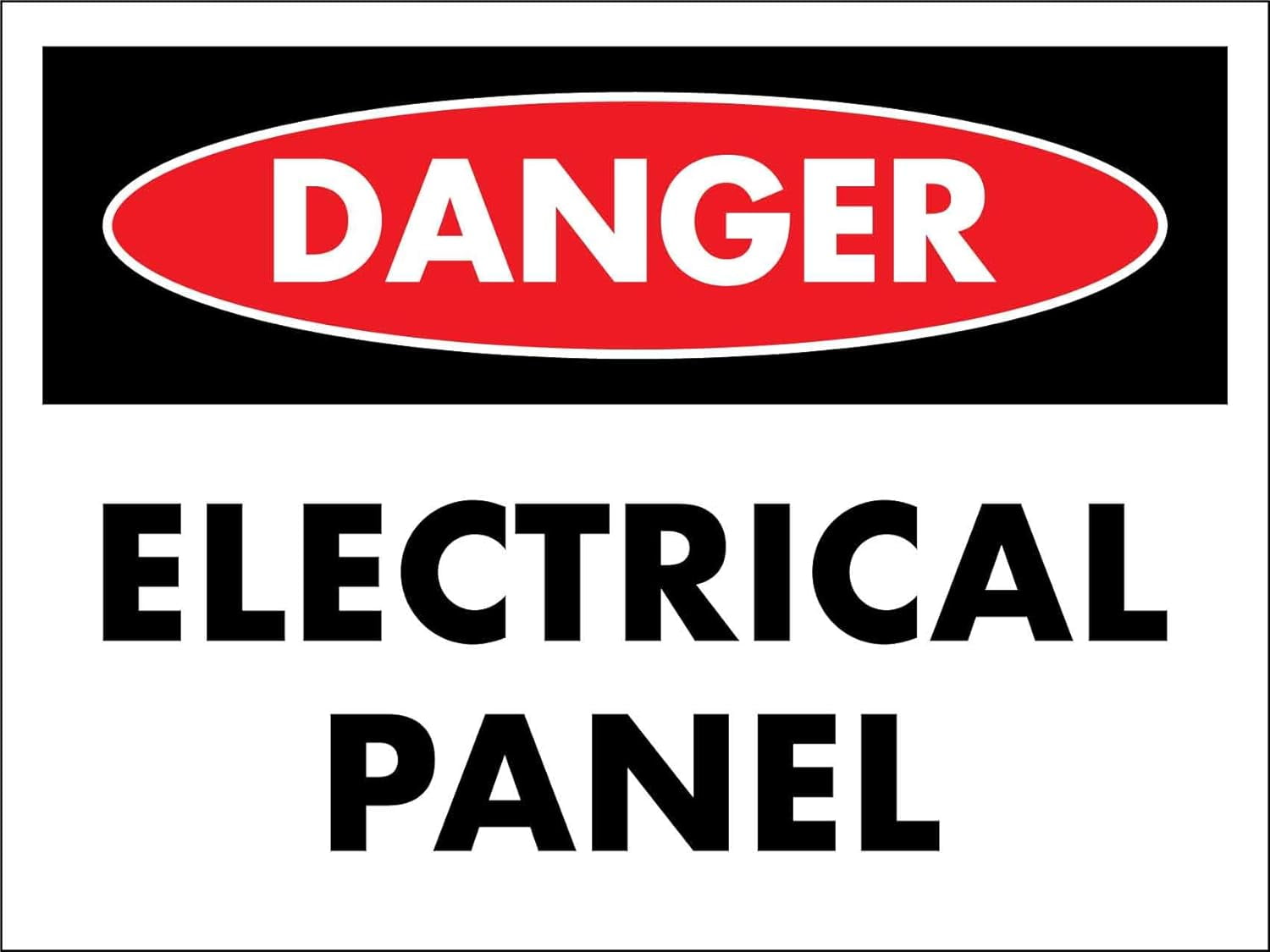 Danger Electrical Panel Sign Danger Signs 8 X 12 Inch Metal Tin Sign ...