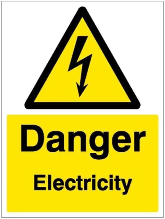 Danger Electricity Signage Safetys & Signals Danger Signs Metal Tin ...