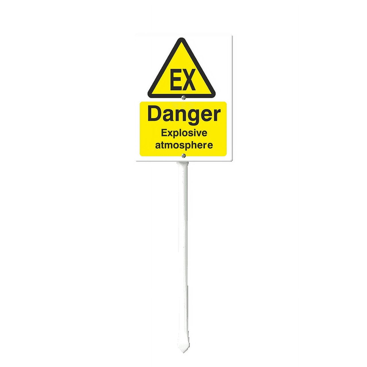 Danger Explosive Atmosphere Yard Sign With Stakes 8 x 12 inch，Aluminum ...