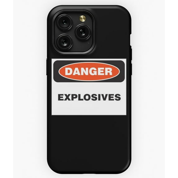 Danger Explosives Sign Hazard Warning Graphic A7640 Phone Case for ...