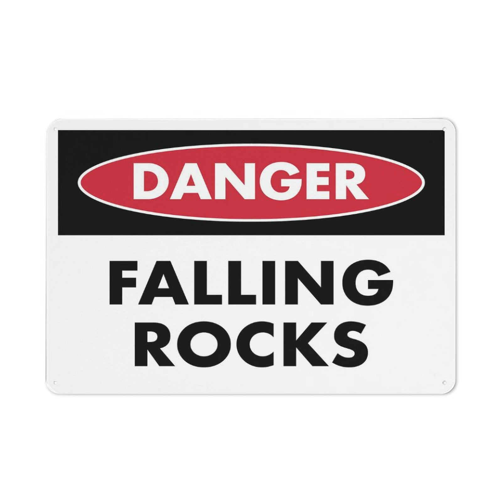 Danger Falling Rocks Sign Warning Sticker-Security Sign Outdoor Sign 12 ...