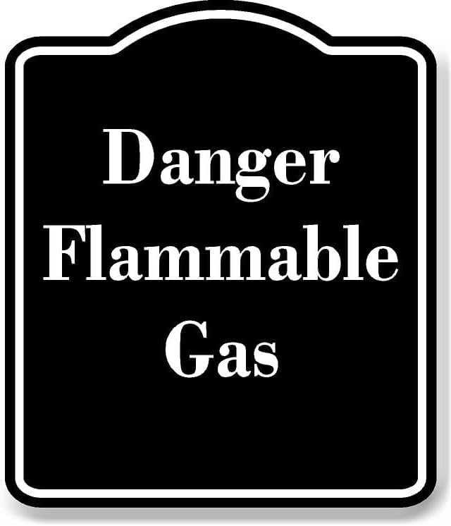 Danger Flammable Gas BLACK Aluminum Composite Sign Aluminum Composite ...